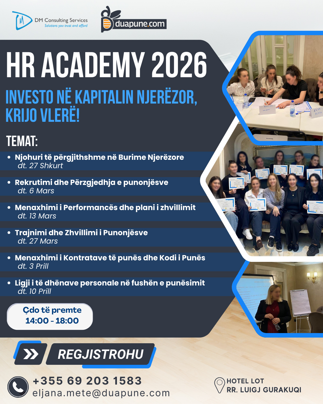 Po rinis sezoni i trajnimeve në kuadër të Akademisë së Burimeve ...